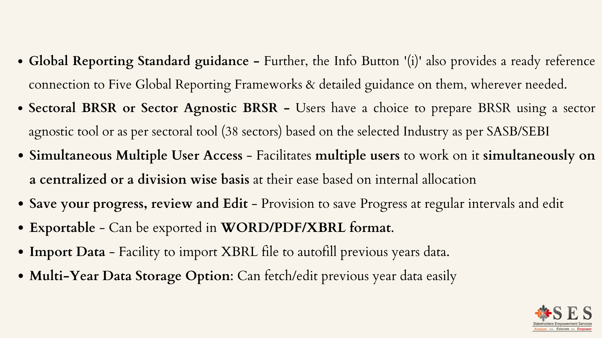 BRSR - Stakeholder Empowerment Services